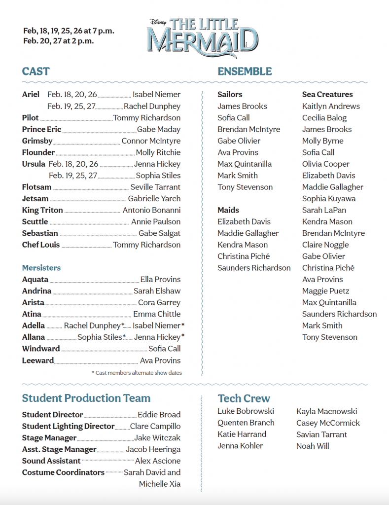 Musical – Grand Traverse Area Catholic Schools